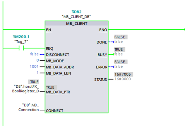 PLC sample programs (Modbus)